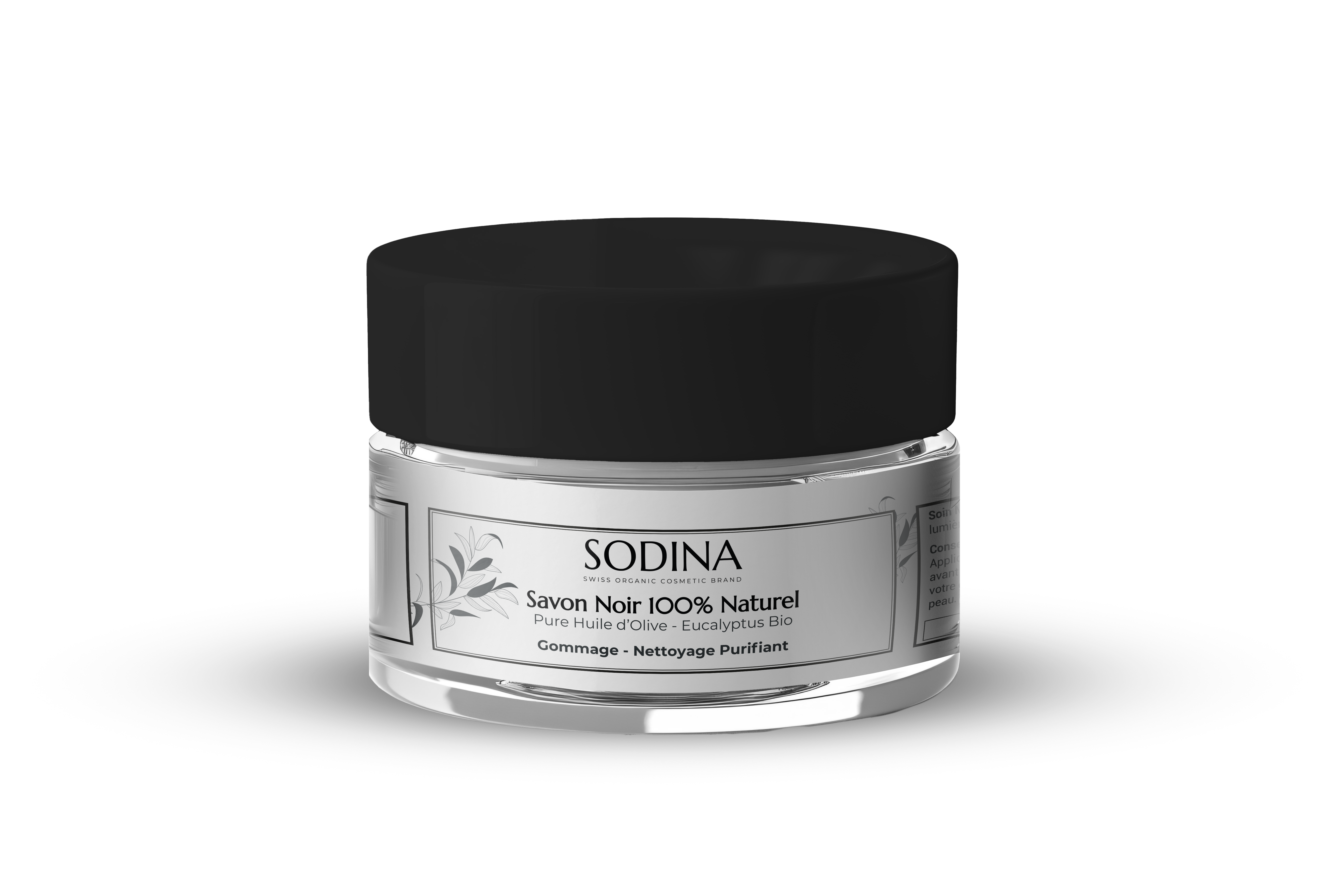 Pure Organic Olive Oil Black Soap - Sodina Cosmetics